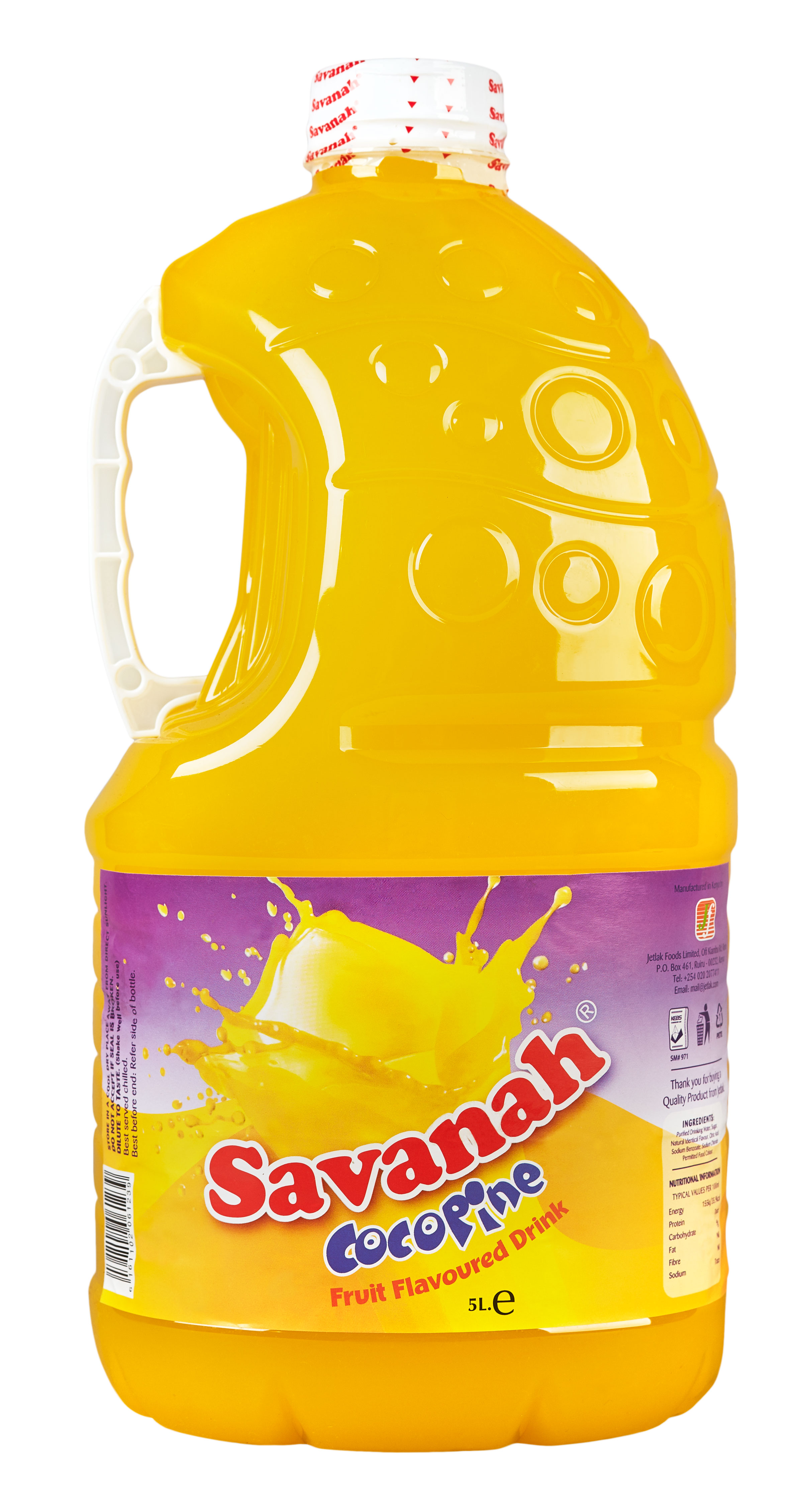 Savanah Cocopine 5Ltr (Cordial) - Raisons Distributors Ltd