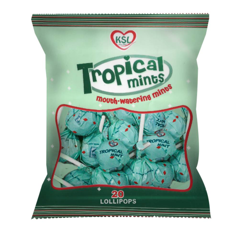 KSL Tropical Lollipops Big 20Pcs - Raisons Distributors Ltd