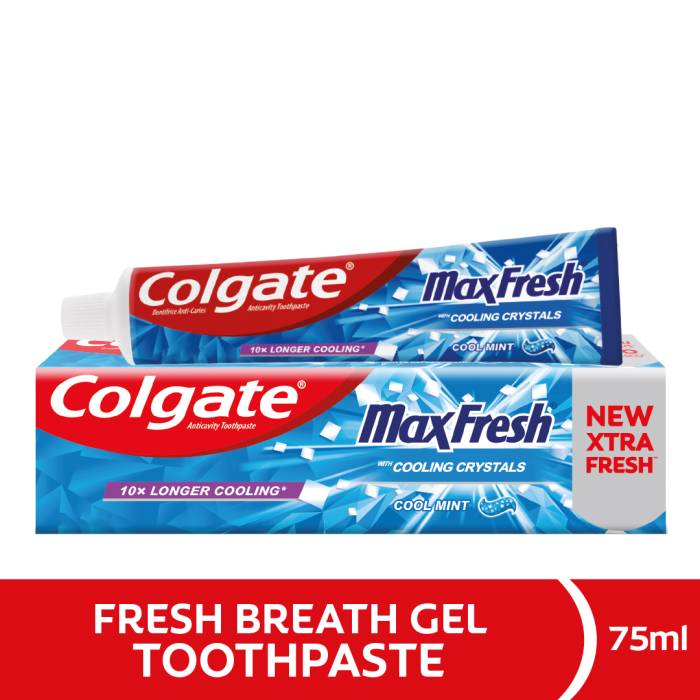 Colgate Max Fresh Coolmint Gel Toothpaste, 75ml - Raisons Distributors Ltd