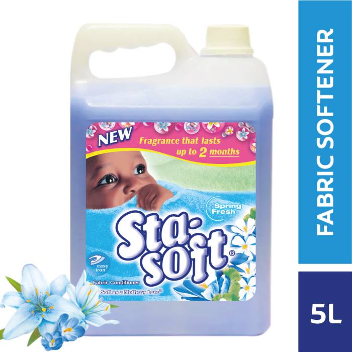Sta-Soft Spring Fresh Fabric Softener 5L - Raisons Distributors Ltd