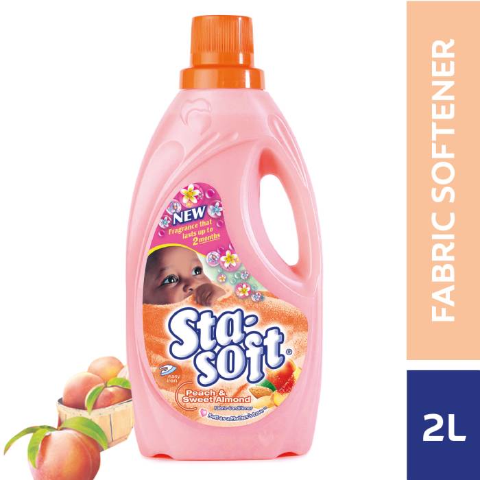 Sta Soft Tender Peach Fabric Softener 2L - Raisons Distributors Ltd