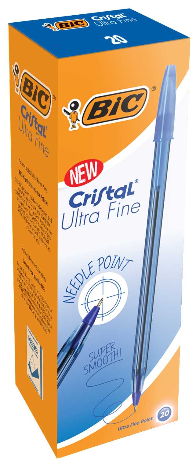BIC Ultra Fine Box 20 Blue - Raisons Distributors Ltd