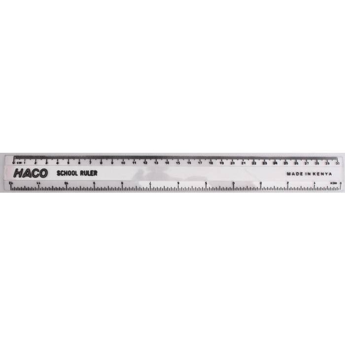Clear Haco Ruler - Raisons Distributors Ltd