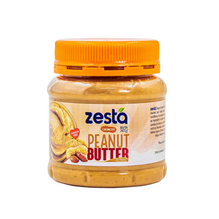 Zesta Peanut Butter Crunchy 250g Pack - Raisons Distributors Ltd